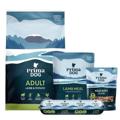 PrimaDog proefpakket Lam – Prima Diervoeding